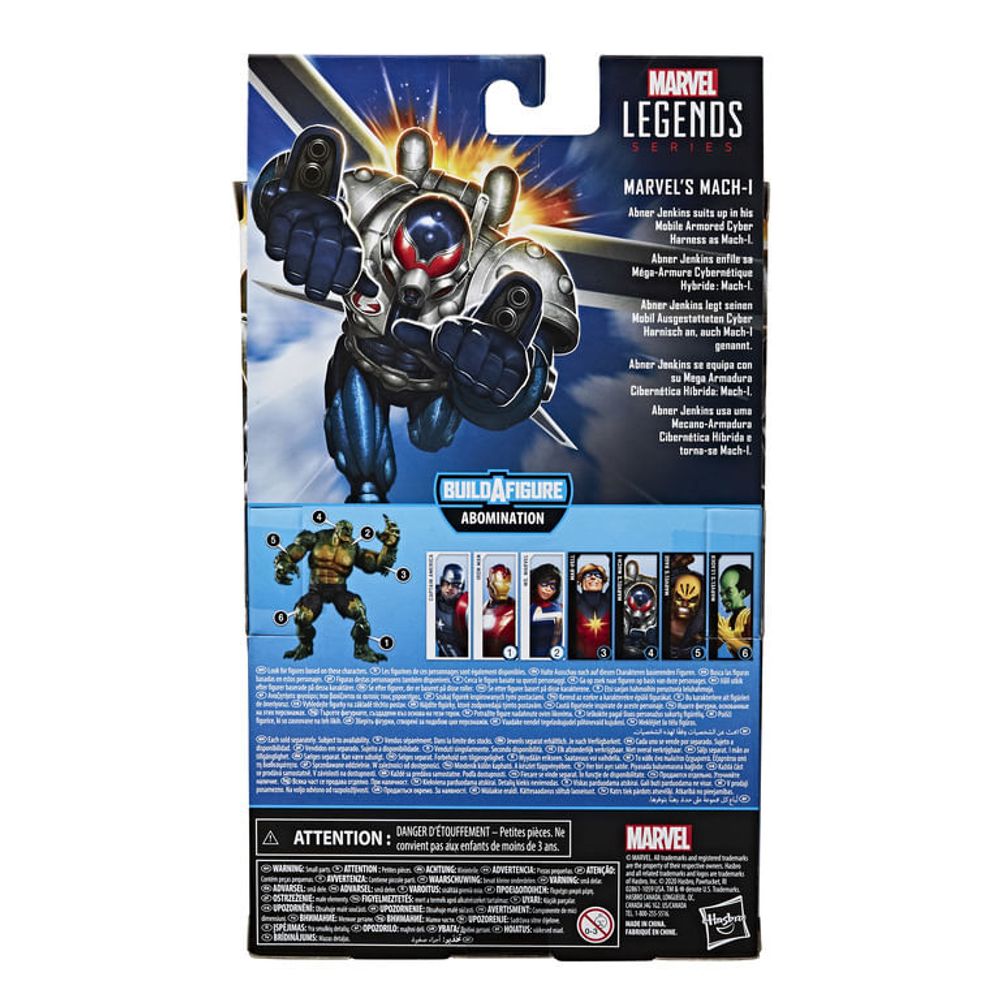 Boneco Articulável Marvel Legends Monte uma Figura - Marvel's Mach-1 ...